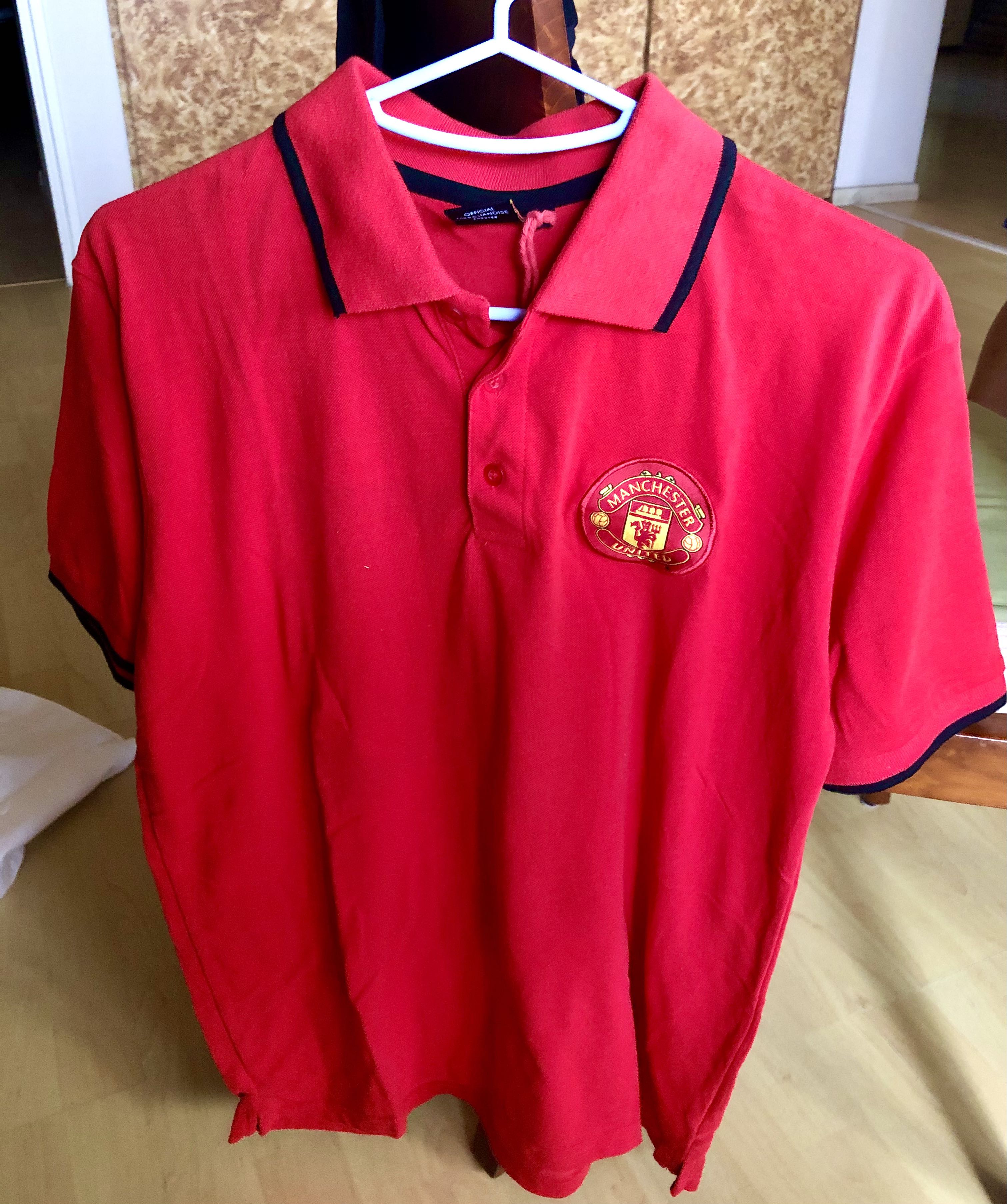 Manchester United Football Polo T, Men's Fashion, Tops & Sets, Tshirts ...