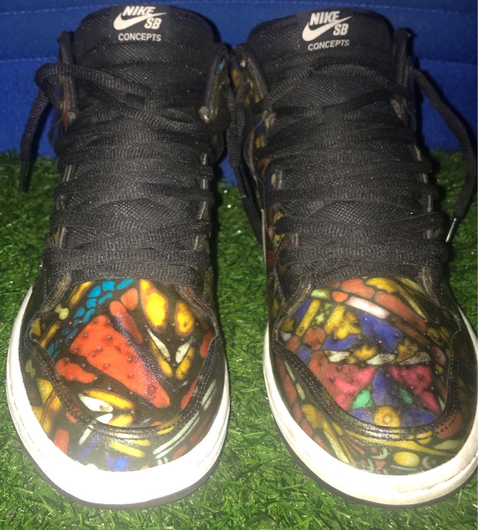 Nike sb high concepts stained glass, Men's Fashion, Footwear, Sneakers ...