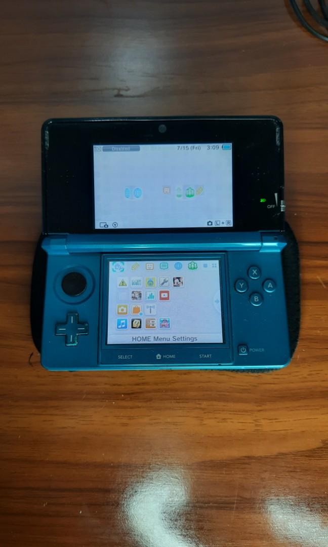 Nintendo Old Regular 3DS Cyan Blue NON CFW & US VERSION, Video Gaming ...