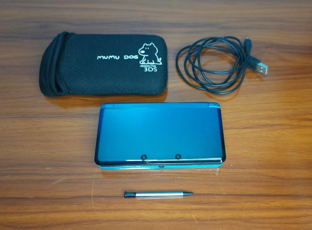 Nintendo Old Regular 3DS Cyan Blue NON CFW & US VERSION, Video Gaming ...