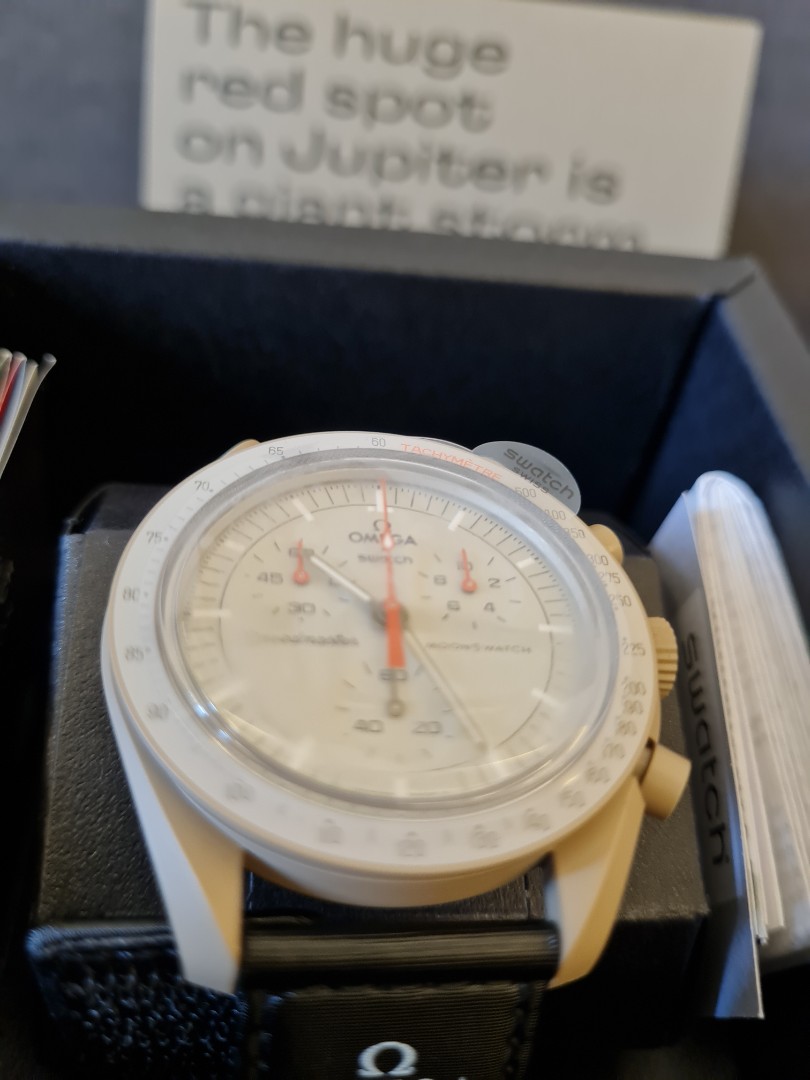 Omega Swatch Jupiter, Luxury, Watches on Carousell
