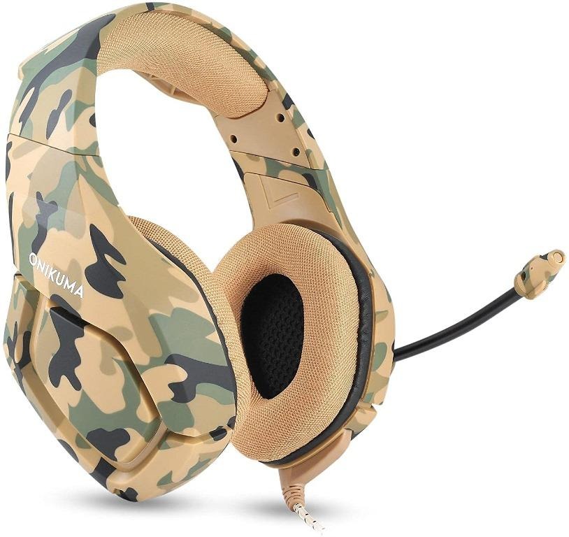 ONIKUMA K1B-PRO CAMO Gaming Headset | 7.1 Surround Sound | Noise ...