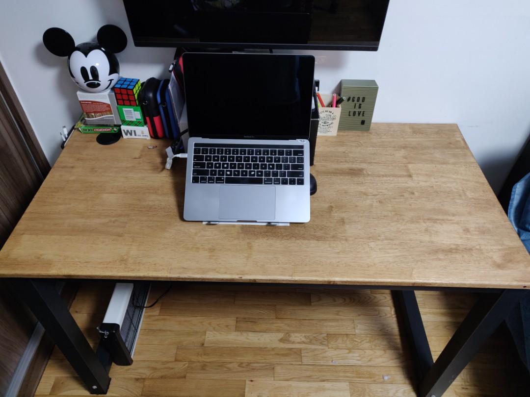 Pinewood Desk, Furniture & Home Living, Furniture, Tables & Sets on ...