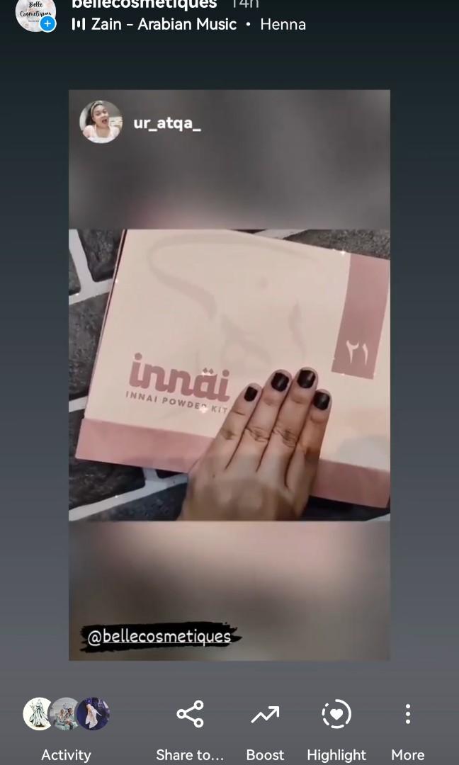 Innai Nunha by Neelofa. Henna for nails. Inai kuku, Beauty & Personal ...