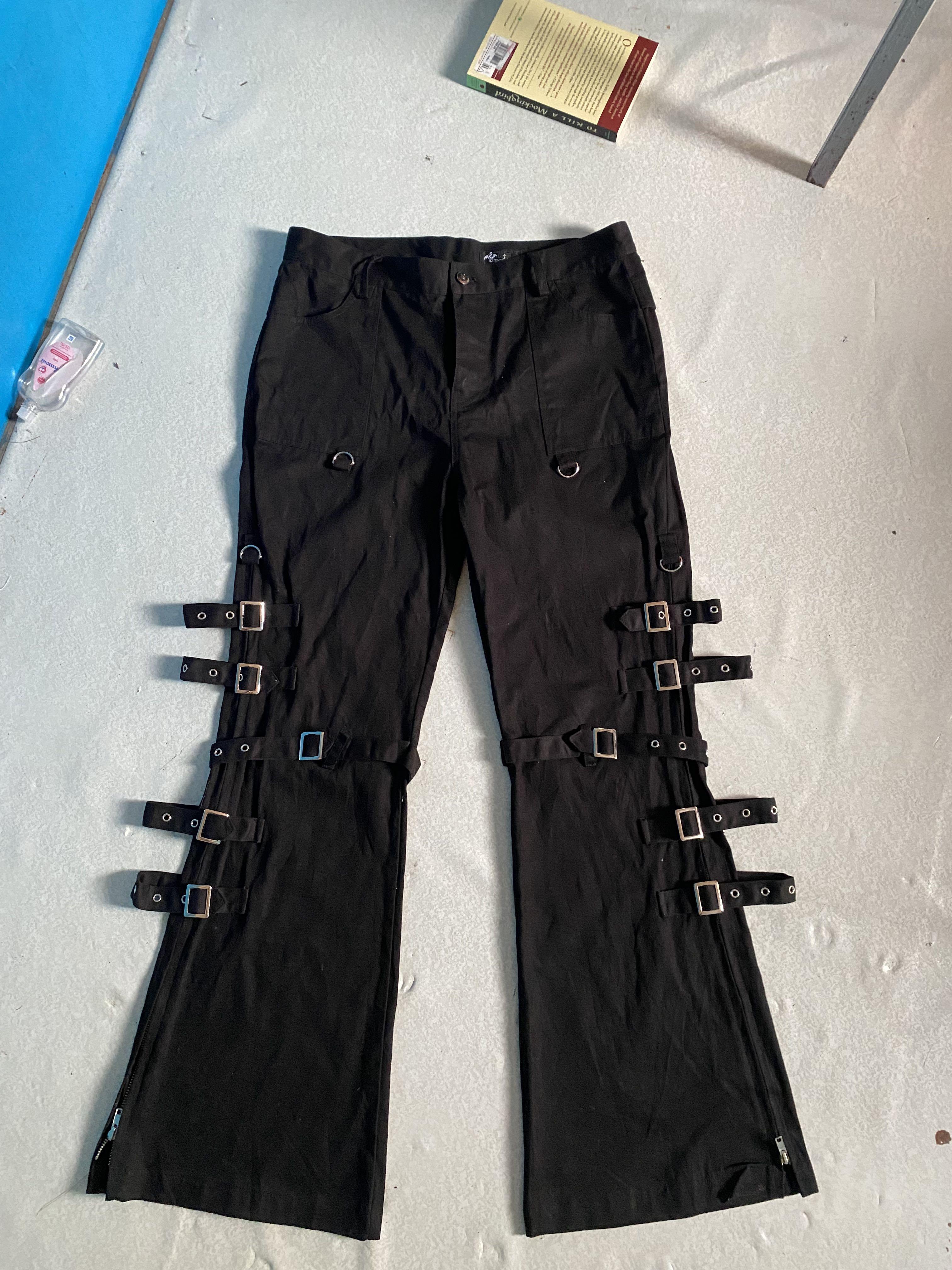 punk goth grunge pants GLP madpunk punk rave tripp nyc skull print, Men ...