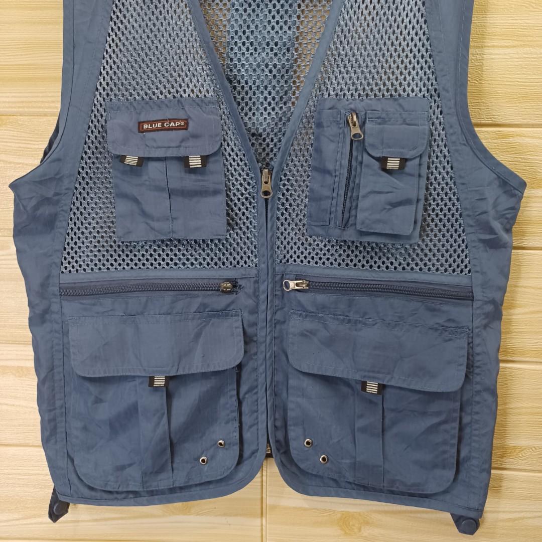 Rompi / Vest Blue Cap Size L (Size Chart Rompi) P63 L53, Fesyen Pria ...