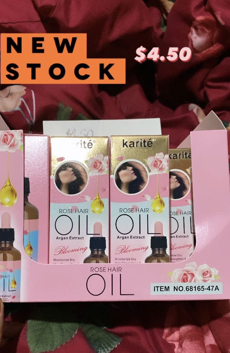 Rose Hair Oil, Beauty & Personal Care, Hair on Carousell