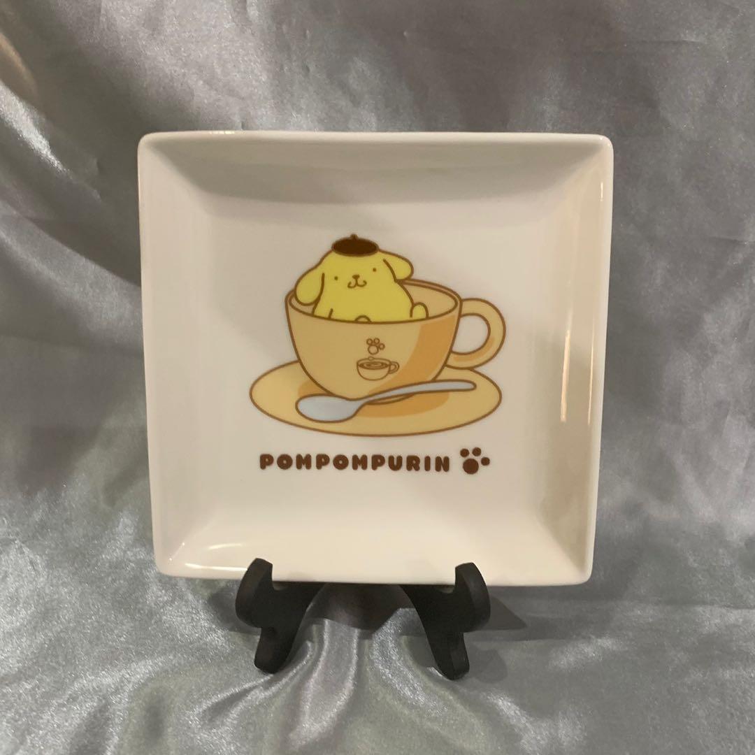 SANRIO 2021 Pompompurin Square Ceramic Plate, Furniture & Home Living ...