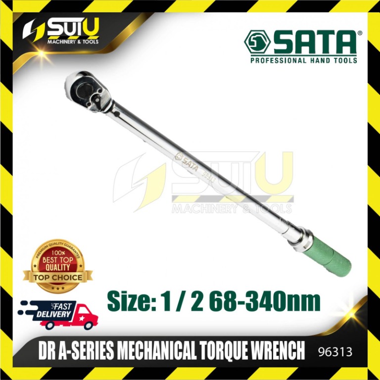 SATA 96313 1/2” DR. A-Series Mechanical Torque Wrench 68-340Nm ...