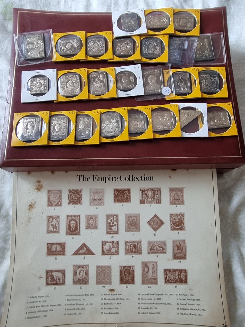 Silver ingot stamp British Empire Collection (25 pc), Hobbies & Toys ...