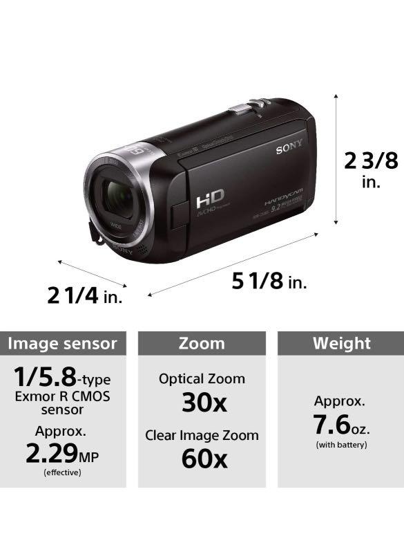 Sony CX405 Handycam with Exmor R CMOS sensor, Photography, Video ...
