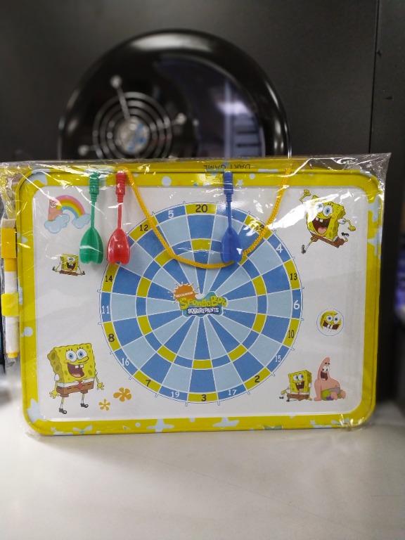 SpongeBob Squarepants White Board with Magnetic Dart Game, Hobbies ...