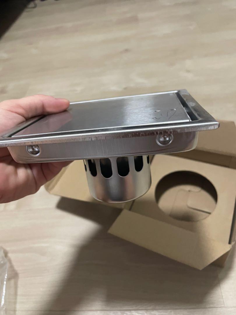 Stainless steel conceal floor trap 15cm (6”), Furniture & Home Living ...