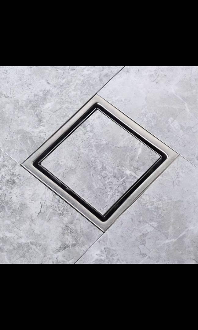 Stainless steel conceal floor trap 15cm (6”), Furniture & Home Living ...