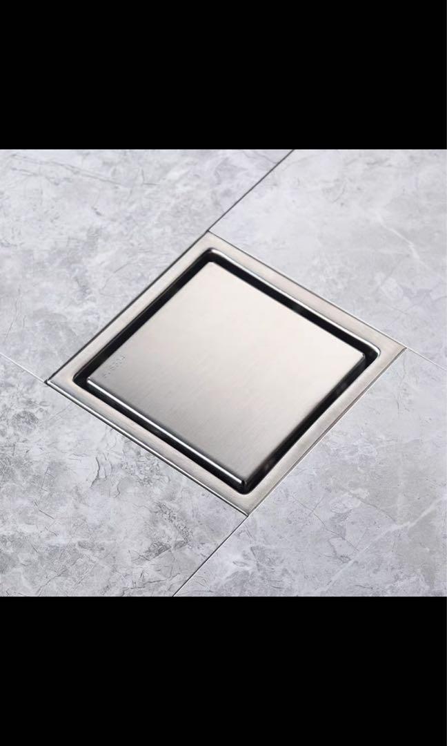 Stainless steel conceal floor trap 15cm (6”), Furniture & Home Living ...