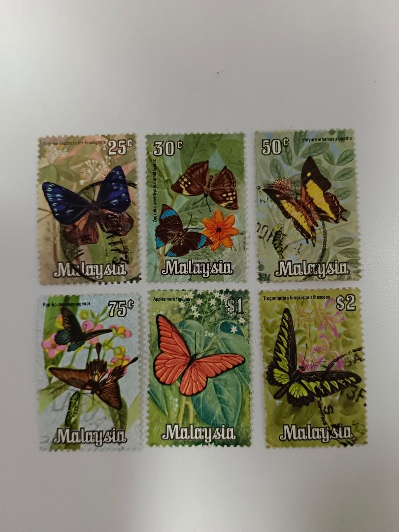 [Stamp] 1970 Malaysia Butterflies Series, Hobbies & Toys, Collectibles ...