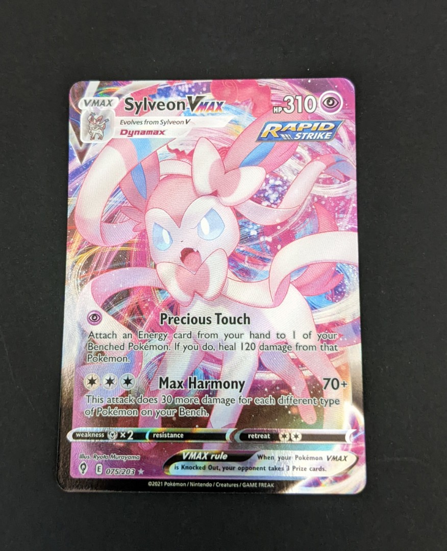 Sylveon Vmax Evolving Skies Pokemon Card Tcg #2, Hobbies & Toys, Toys ...