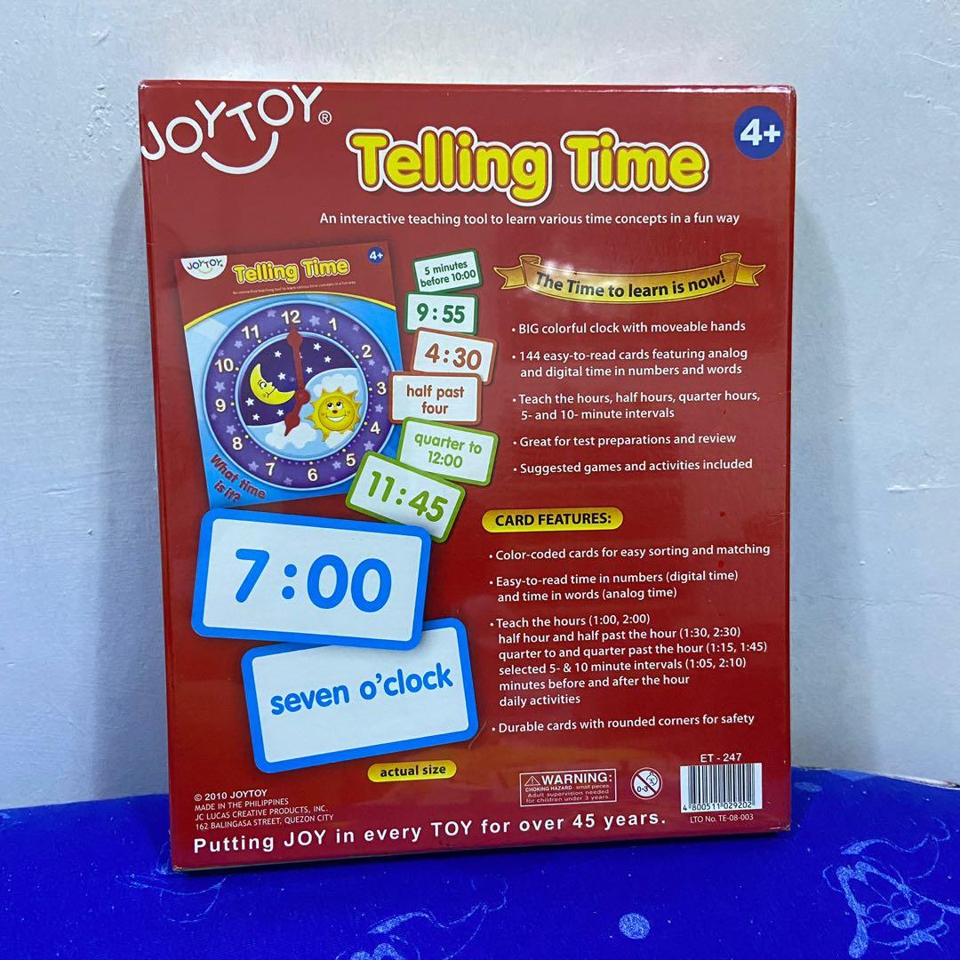 Telling Time 4+, Hobbies & Toys, Toys & Games on Carousell