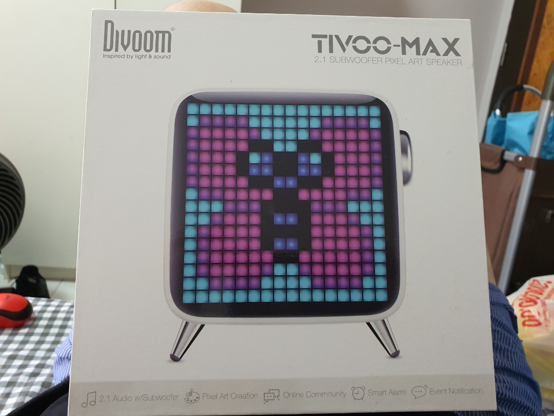 Tivoo Max Pixel Art 2.1 Subwoofer BT speaker, Audio, Soundbars ...