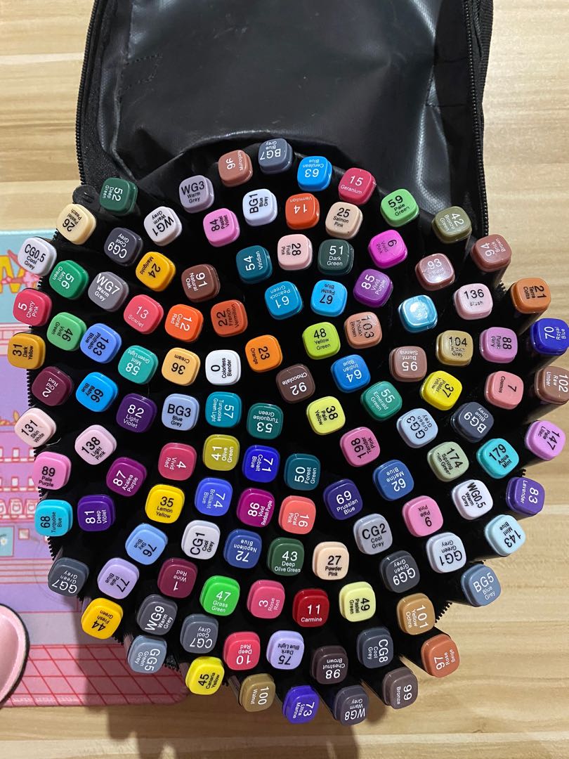 Touch Markers 120 set, Hobbies & Toys, Stationary & Craft, Art & Prints ...