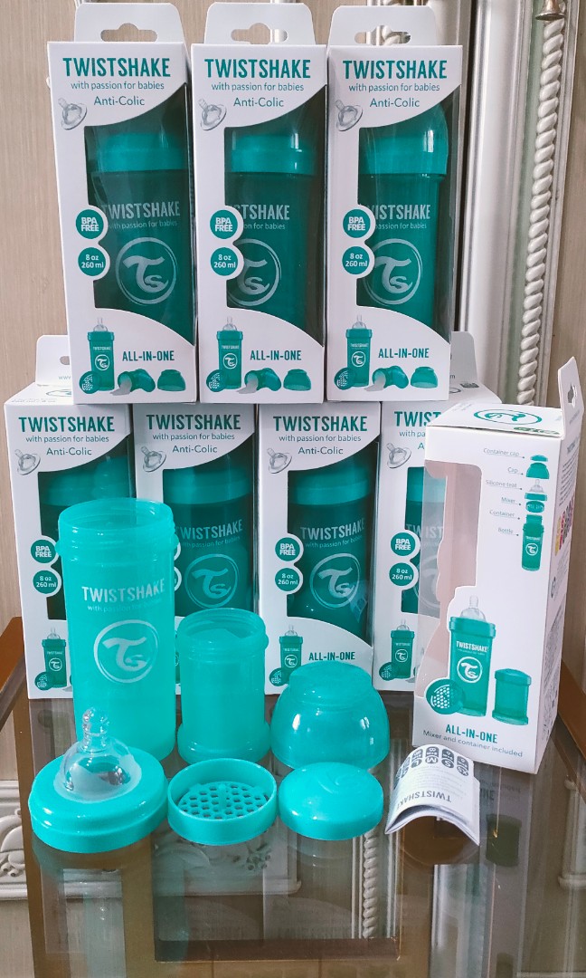 Twist shake baby bottle w/mixer & container, Babies & Kids, Nursing ...