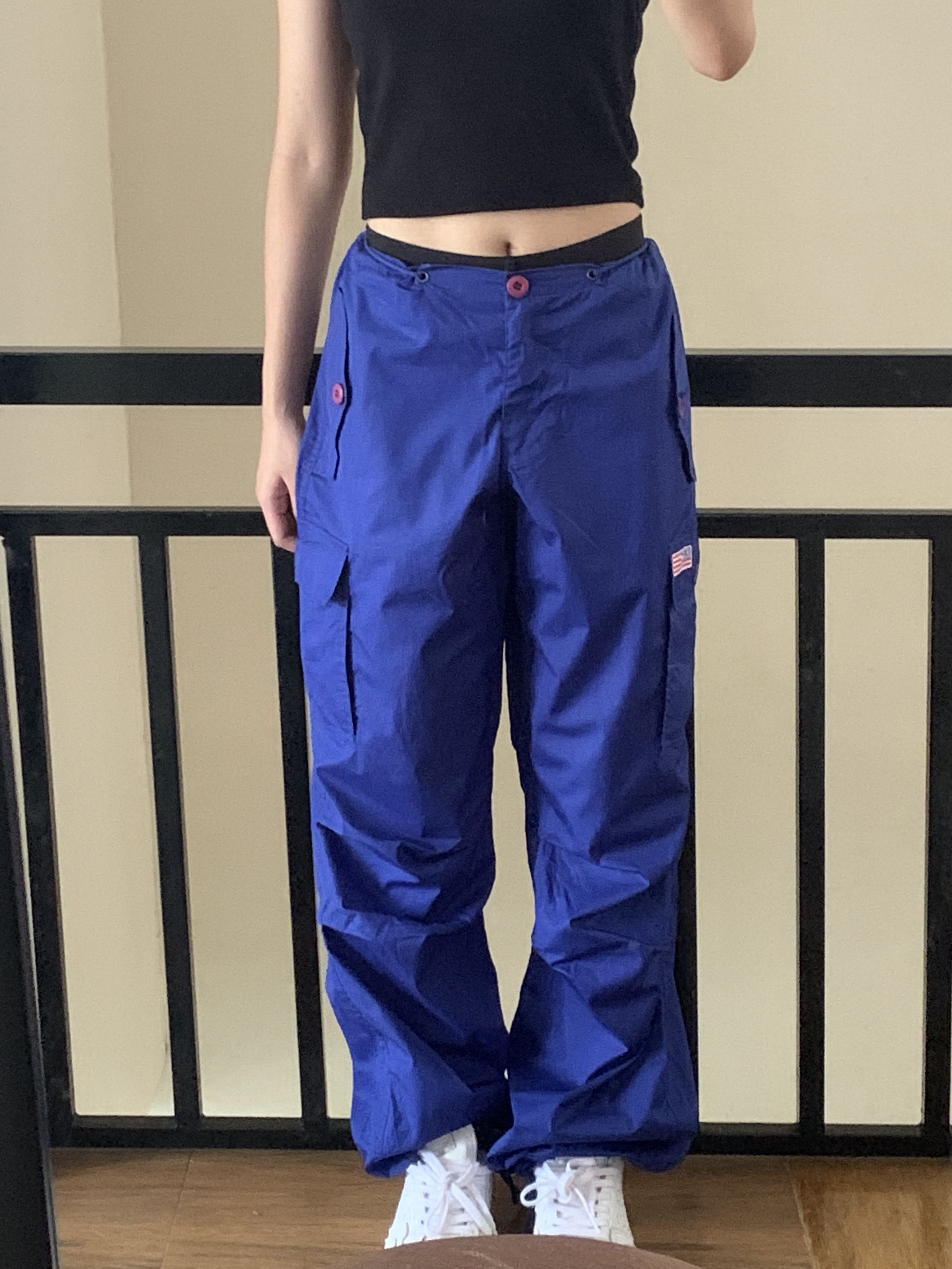 UFO Parachute Pants, Women's Fashion, Bottoms, Other Bottoms on Carousell