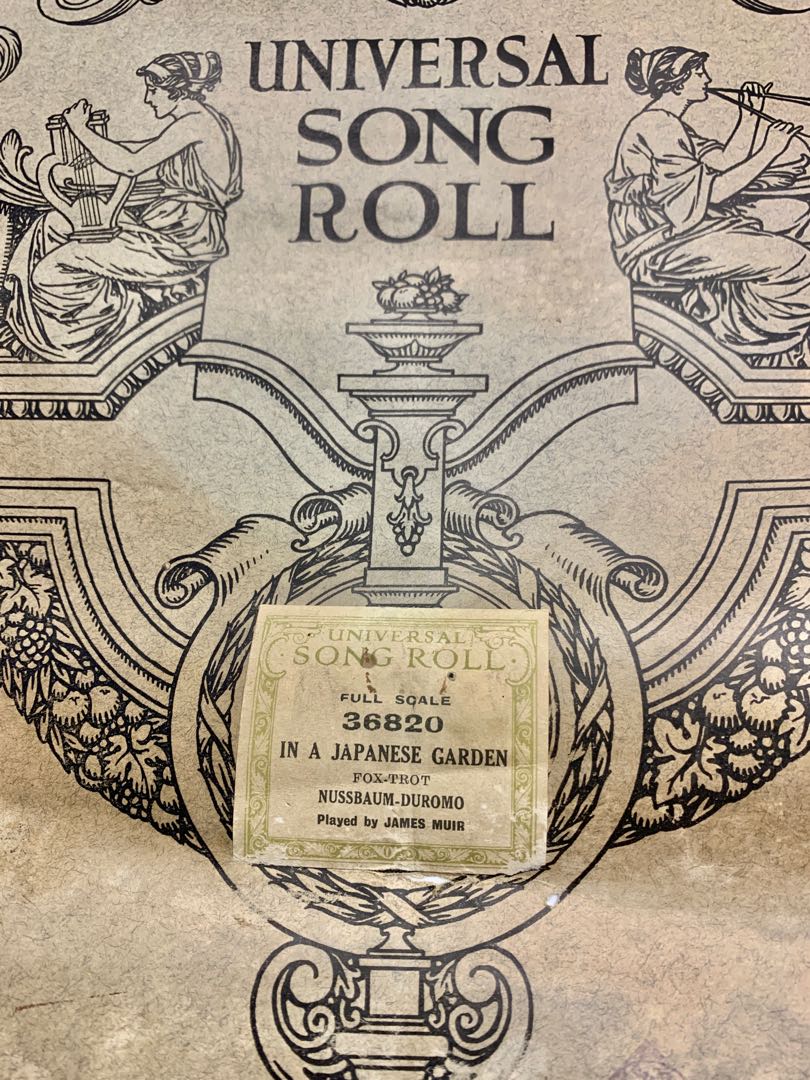 VERY RARE ANTIQUE MUSIC ROLL | VINTAGE PIANO ROLL | VINTAGE PLAYER ...