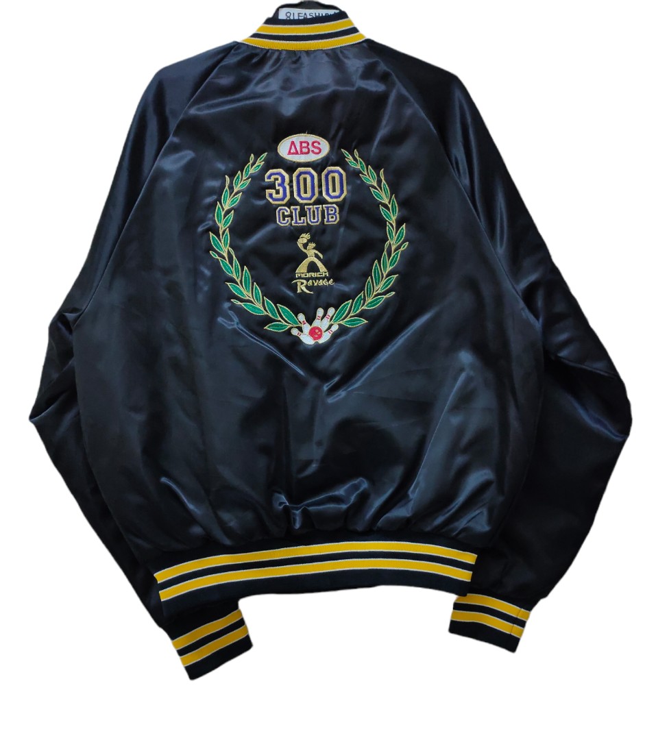 VINTAGE 300 CLUB BOWLING FLIGHT JACKET, Men's Fashion, Coats, Jackets ...