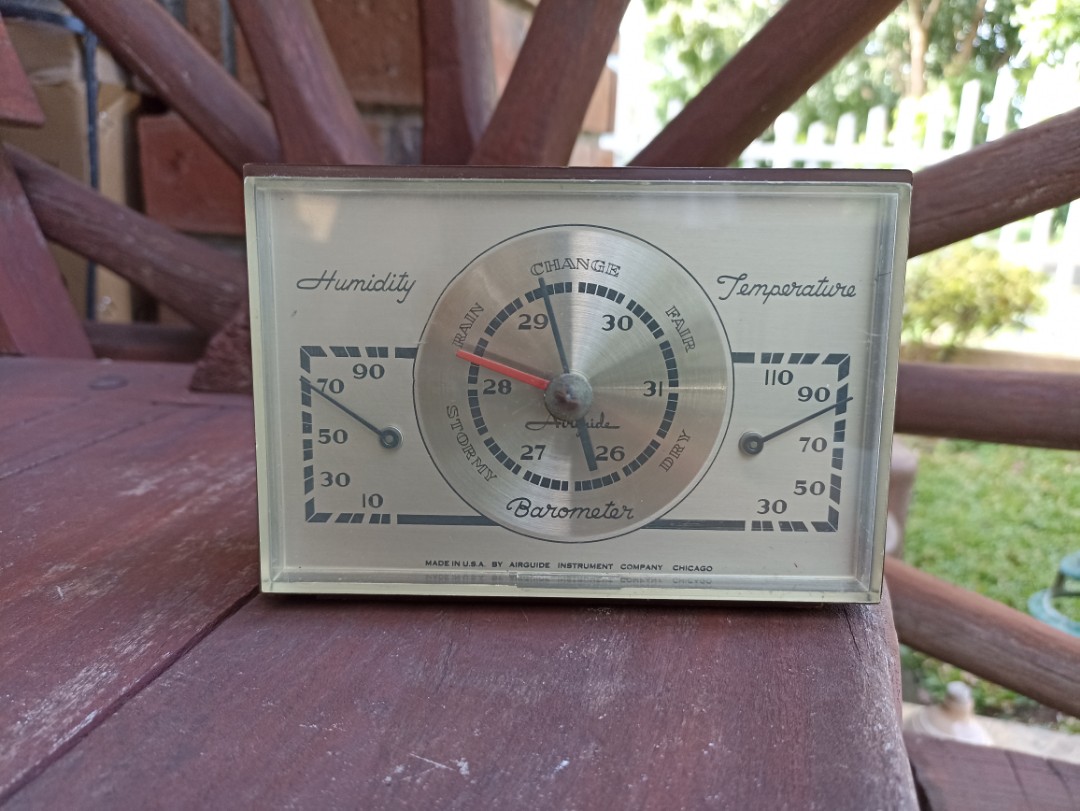 Vintage Thermometer/Barometer/Hygrometer, Airguide Brand, Made In USA ...