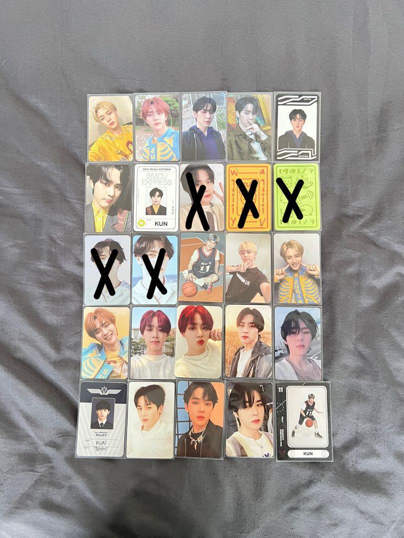 [WTS] nct wayv kun kick back universe jc smcu lucky card set back to ...