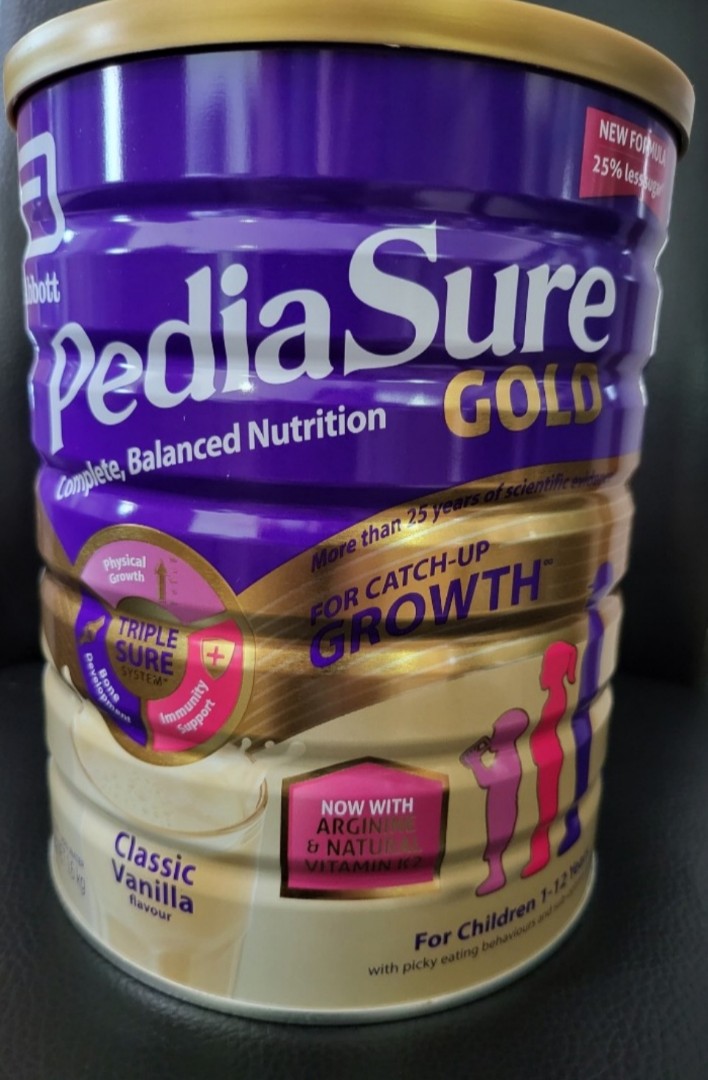 1.6kg Pediasure Gold Classic Vanilla, Babies & Kids, Nursing & Feeding ...