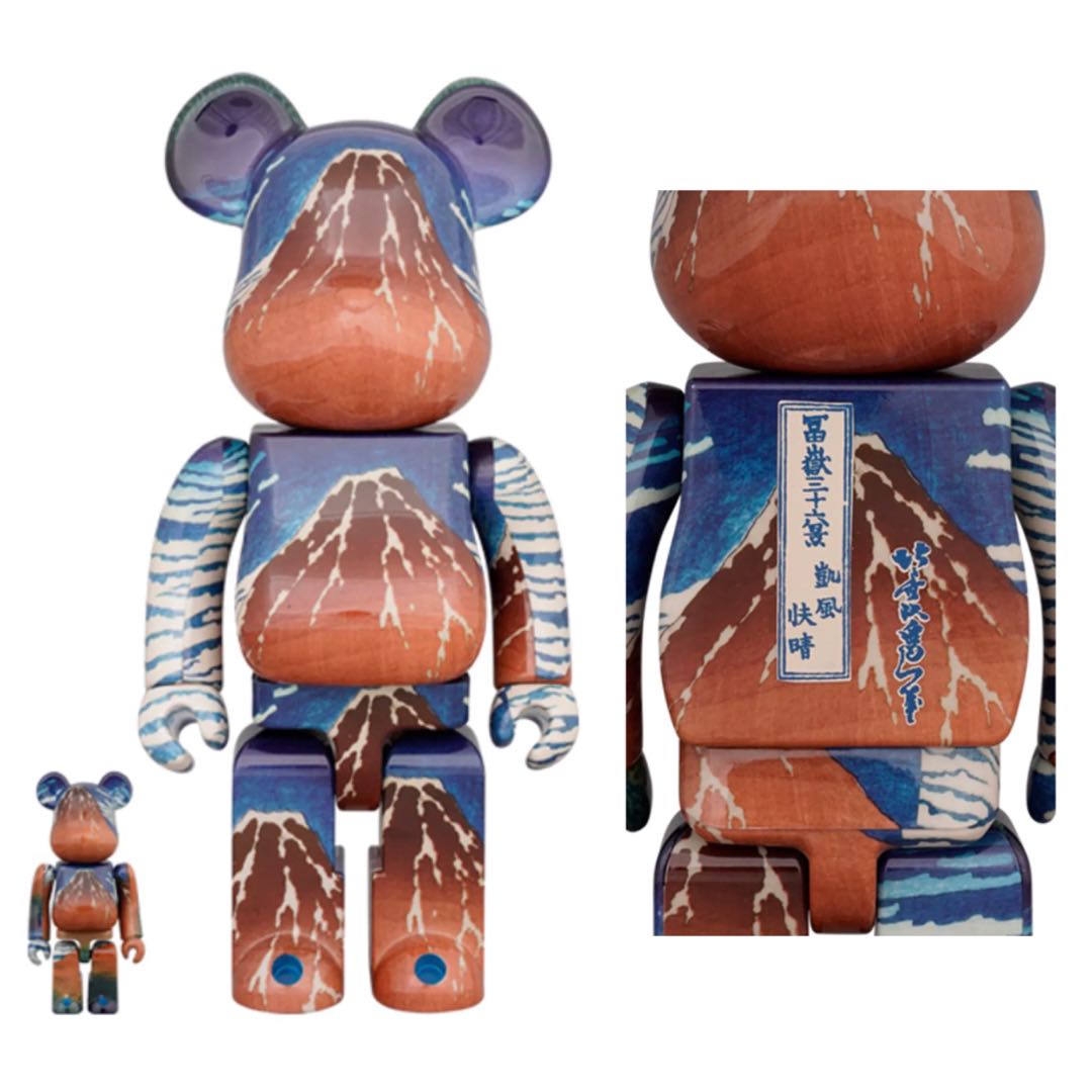 [23/7 Release] Bearbrick Katsushika Hokusai (Thirty-six Views of Tomitake, Fine Wind, Clear ...