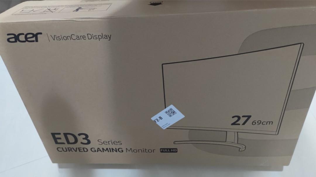 27Inch Monitor Cardboard Box ( With Styrofoam), Computers & Tech, Parts ...