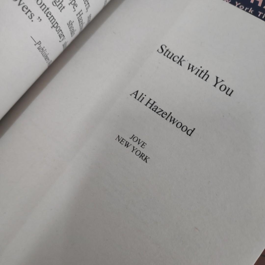 3 Books by Ali Hazelwood- [Under One Roof, Stuck with You, Below Zero ...