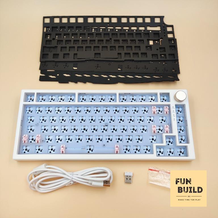 75v5 75% Mechanical Keyboard Kit PC Mount Silicone Filler Poron Foam ...