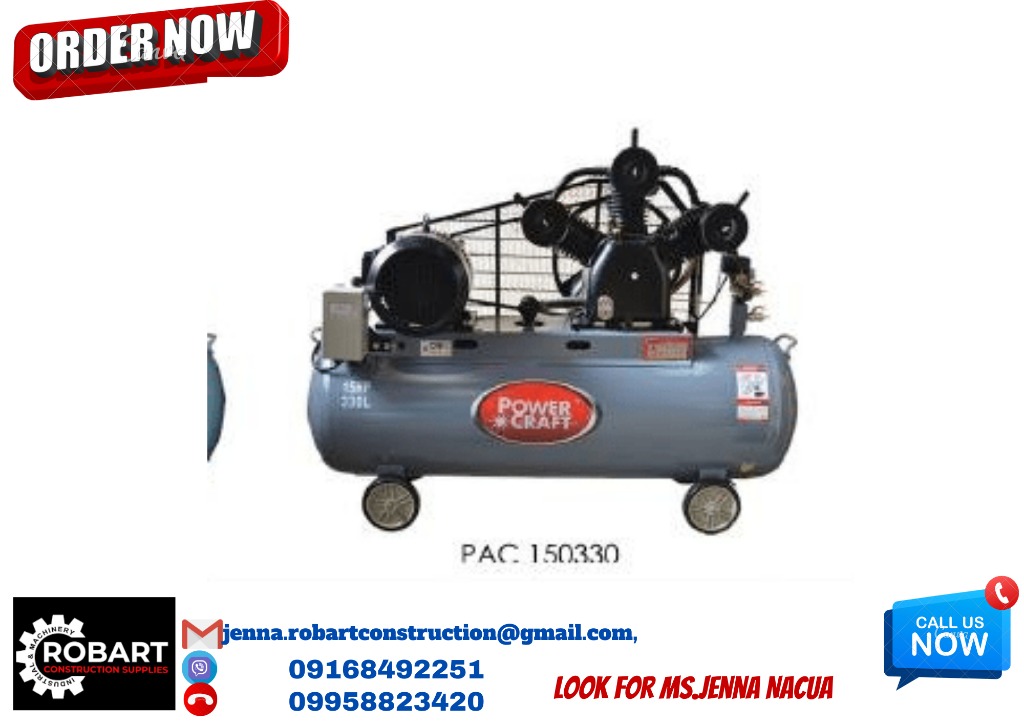 AIR COMPRESSOR 10HP BELT DRIVEN model:PAC 100280V2S, Commercial ...