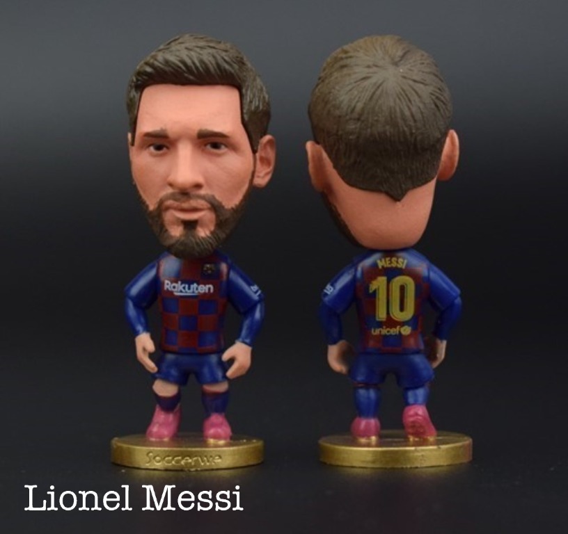 Barcelona Lionel Messi Football Figurine Cake Topper Soccerwe Kodoto ...