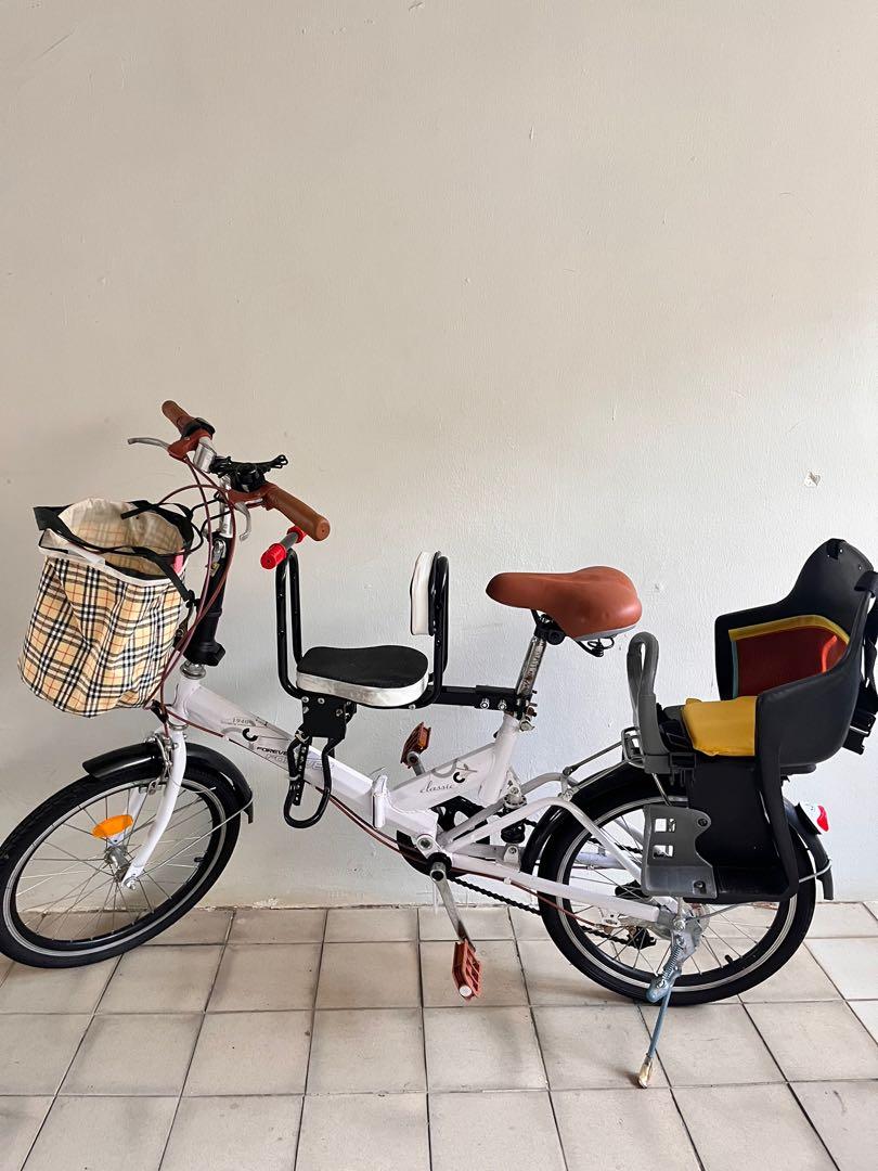 Bicycle with 2 kids chair, Sports Equipment, PMDs, E-Scooters & E-Bikes ...