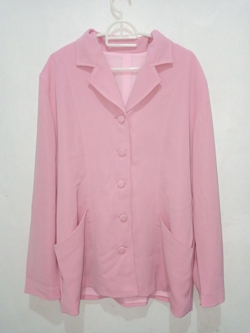 BLAZER BHAYANGKARI (PINK), Fesyen Wanita, Pakaian Wanita, Atasan di ...