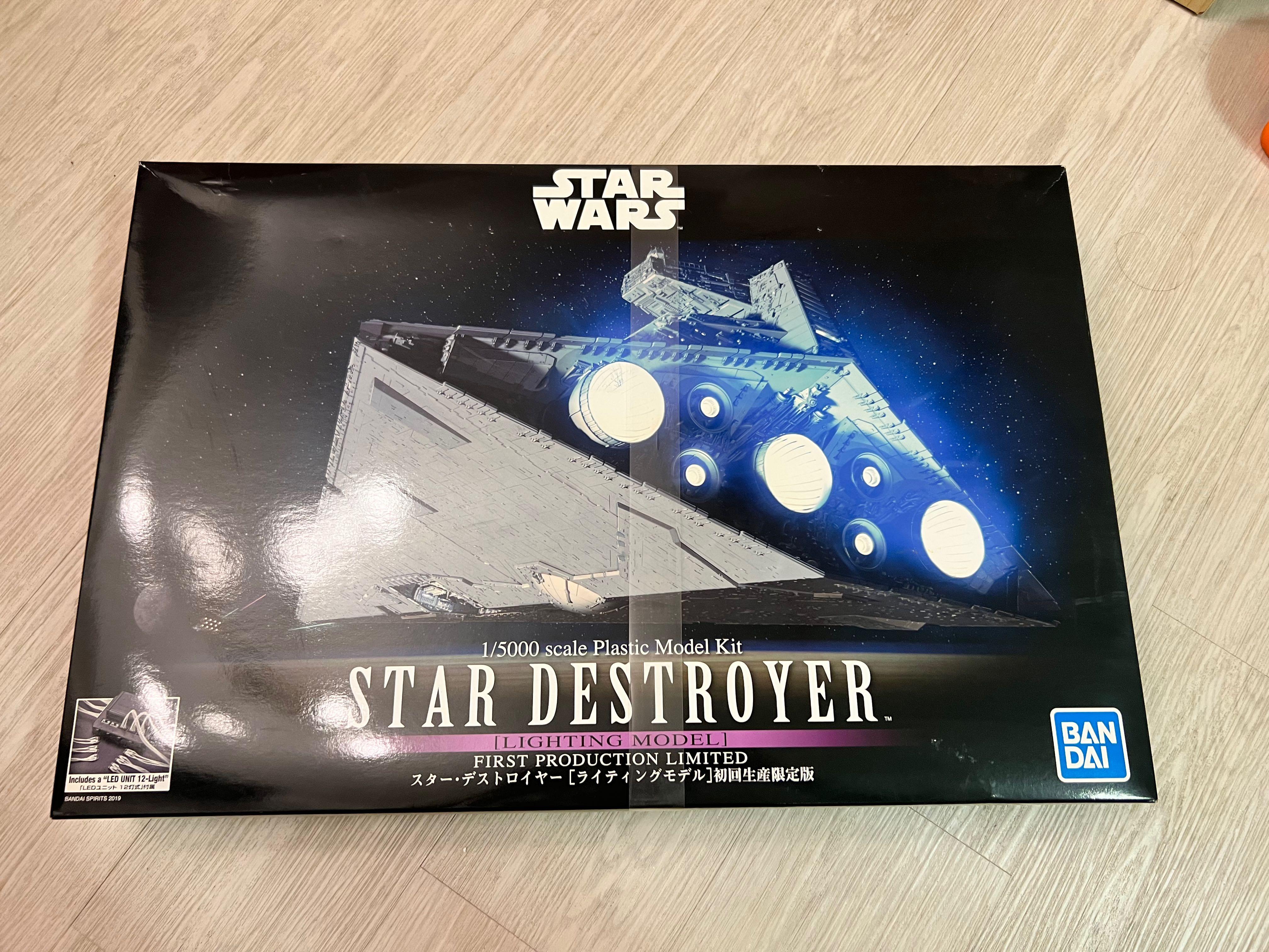 BN Bandai Star Wars Star Destroyer Lighting Model Kit 1/5000 Scale ...