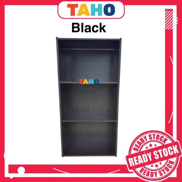 Book Rack 3 Tier Rack BookShelf Wooden Book Shelf Rack Storage Cabinet ...