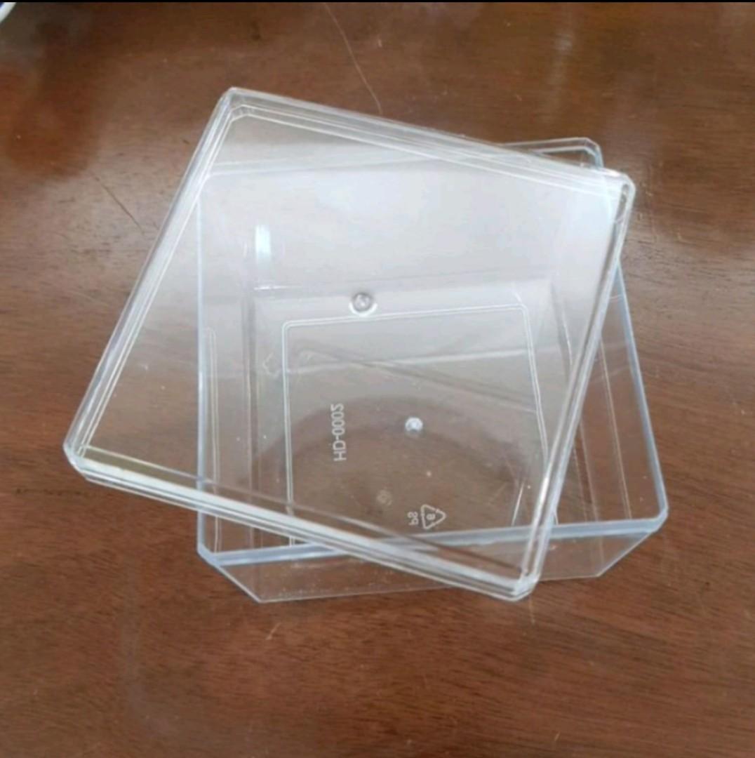Clear Transparent square acrylic box with Cover, Furniture & Home ...