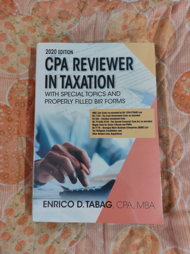CPA Reviewer in Taxation 2020 Ed. by Enrico Tabag, Hobbies & Toys ...
