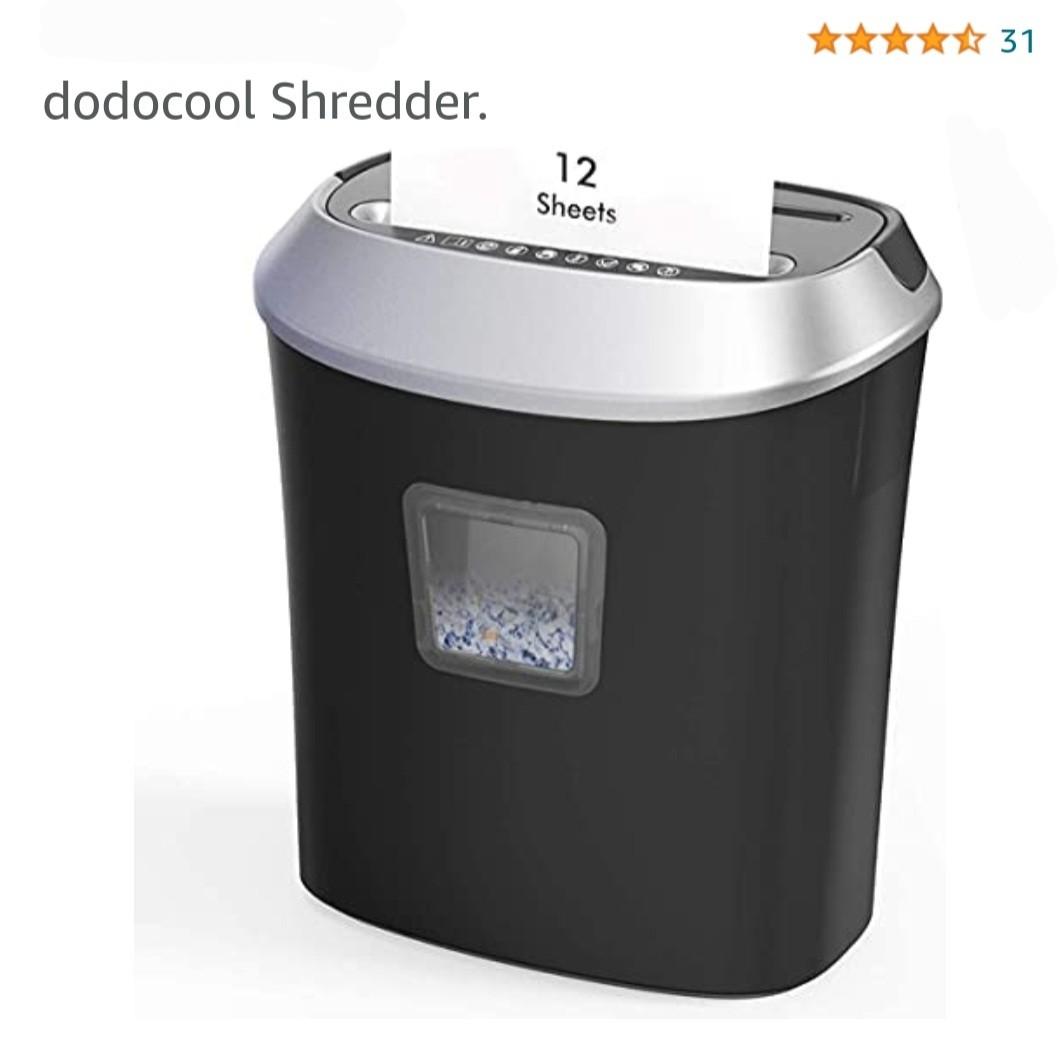 Dodocool Paper shredder, Computers & Tech, Office & Business Technology ...