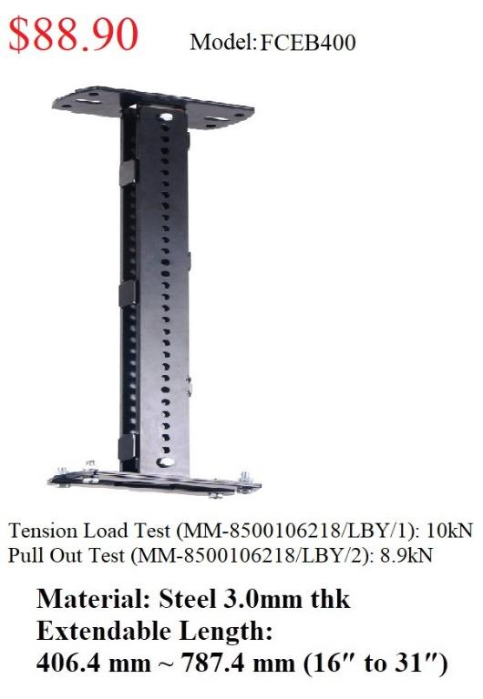 False Ceiling Fan Extension Bar/false Ceiling Fan Steel Bracket/False ...