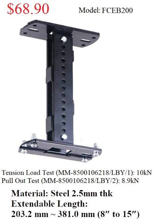 False Ceiling Fan Extension Bar/false Ceiling Fan Steel Bracket/False ...