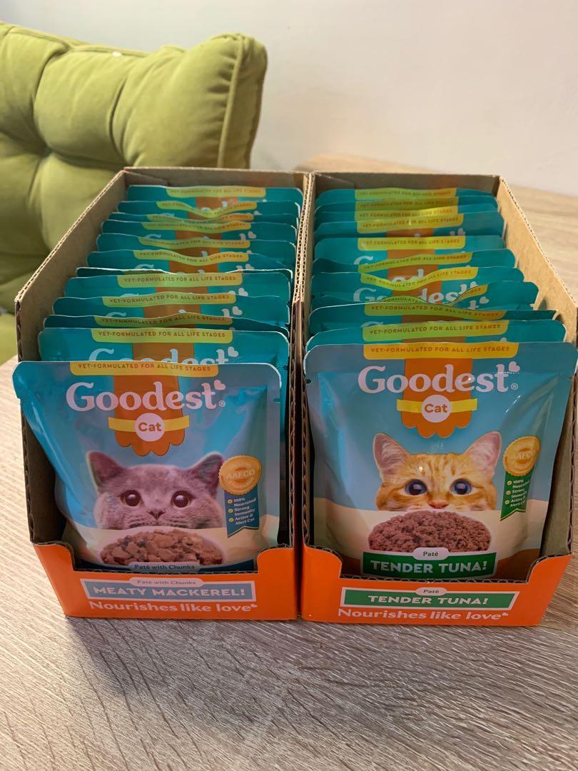 Goodest Cat Tender Tuna Pack of 24 Wet Cat Food Pouch (85g), Pet ...