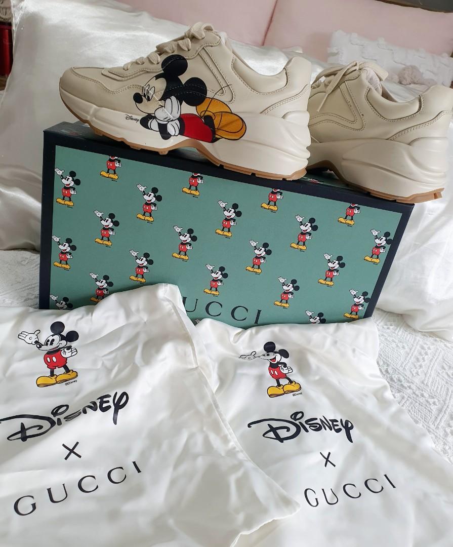 Gucci x Disney Mickey Mouse Rhyton Sneakers - Full Set incl Receipt ...