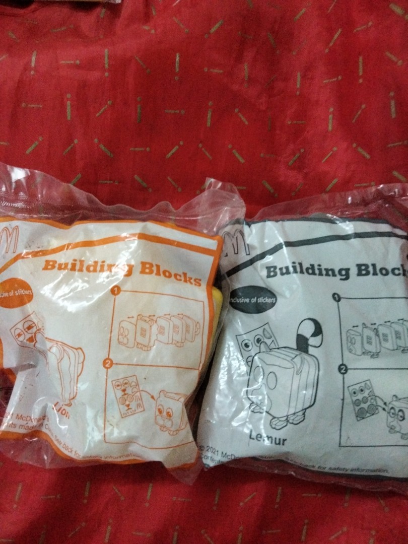 Happy Meal Building Blocks, Hobbies & Toys, Toys & Games on Carousell