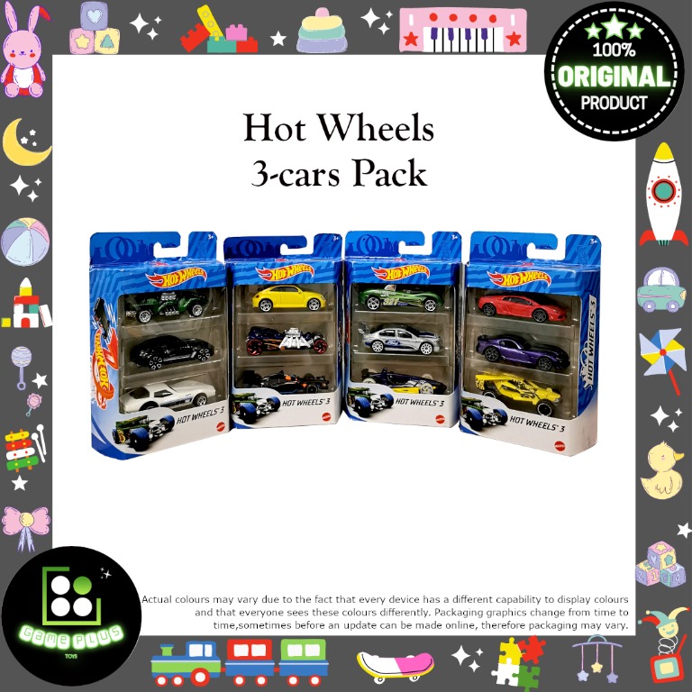 Hot Wheels 3 Cars Pack, Hobbies & Toys, Toys & Games on Carousell